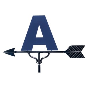 Hand Crafted Cast Metal Letter Weathervane, Roof Mount Included ...