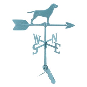 Retriever Weathervane, Outdoor Wind Vane With Ornament, Roof Decor With ...