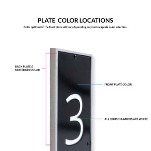 Custom Backlit LED Vertical Address Sign, LED Column House Number Sign ...