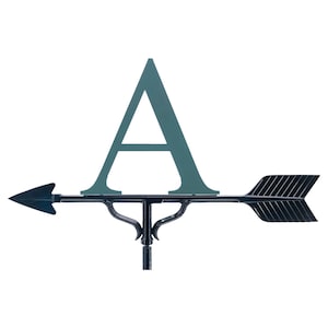 Hand Crafted Cast Metal Monogram Letter Weathervane, Roof Mount ...