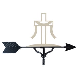 Deluxe Cross Weathervane, 14 Colors Available, Roof Mount Included ...