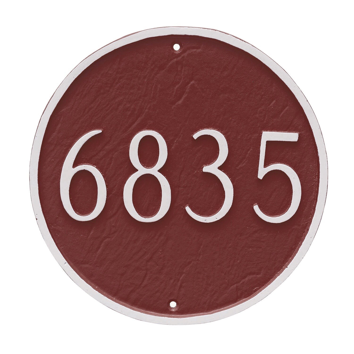 Circle Address WALL Plaque Sign One Line Address Sign Powder - Etsy