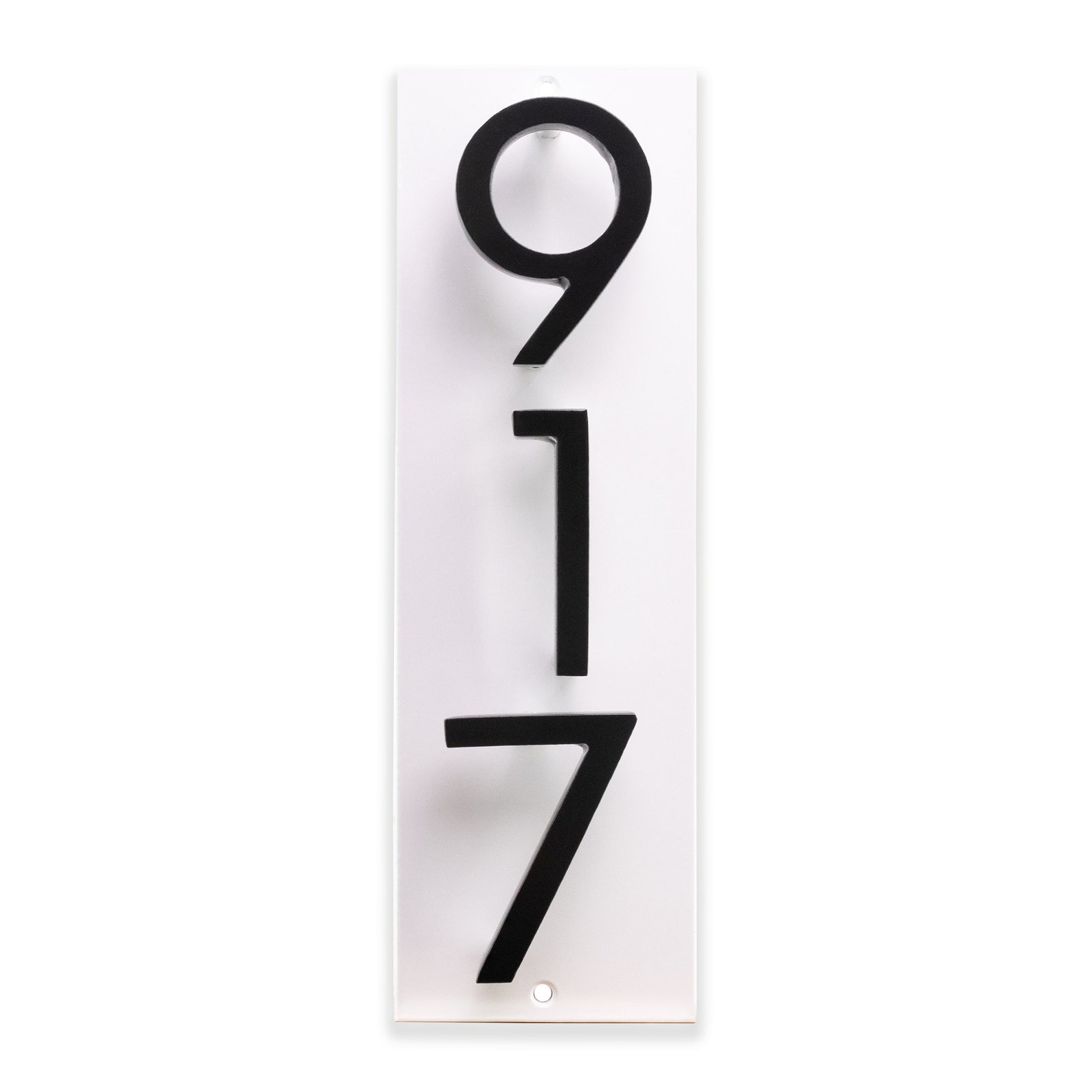 Modern Address Sign, 6 Inch Floating Number Address Sign, 1-5 Digits ...