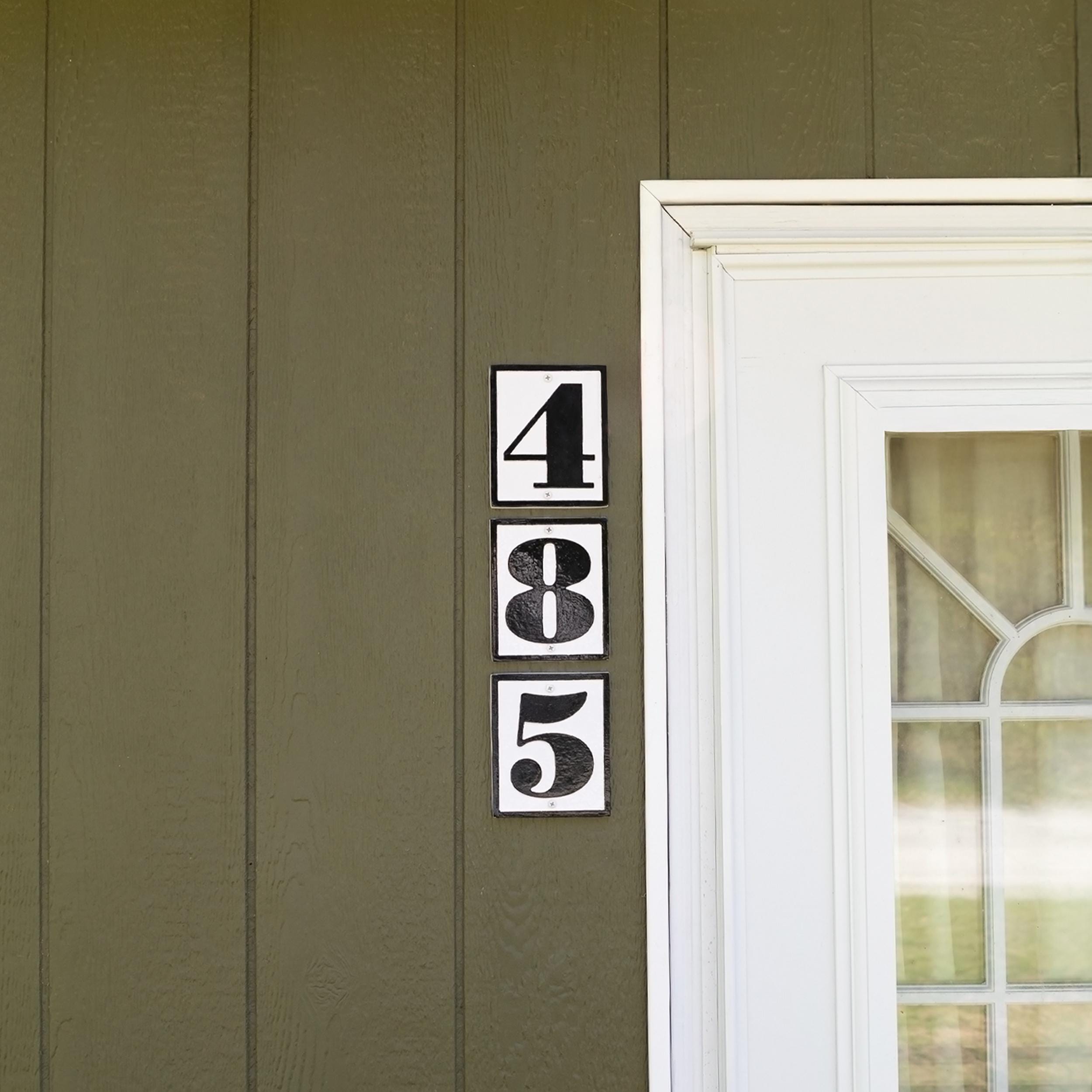 Mid Century Metal House Numbers - Retro House Numbers - Mid Century ...