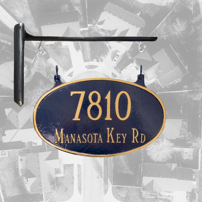 Two Sided Address Sign - 4 Shapes - 26 Colors - Double Sided Address ...