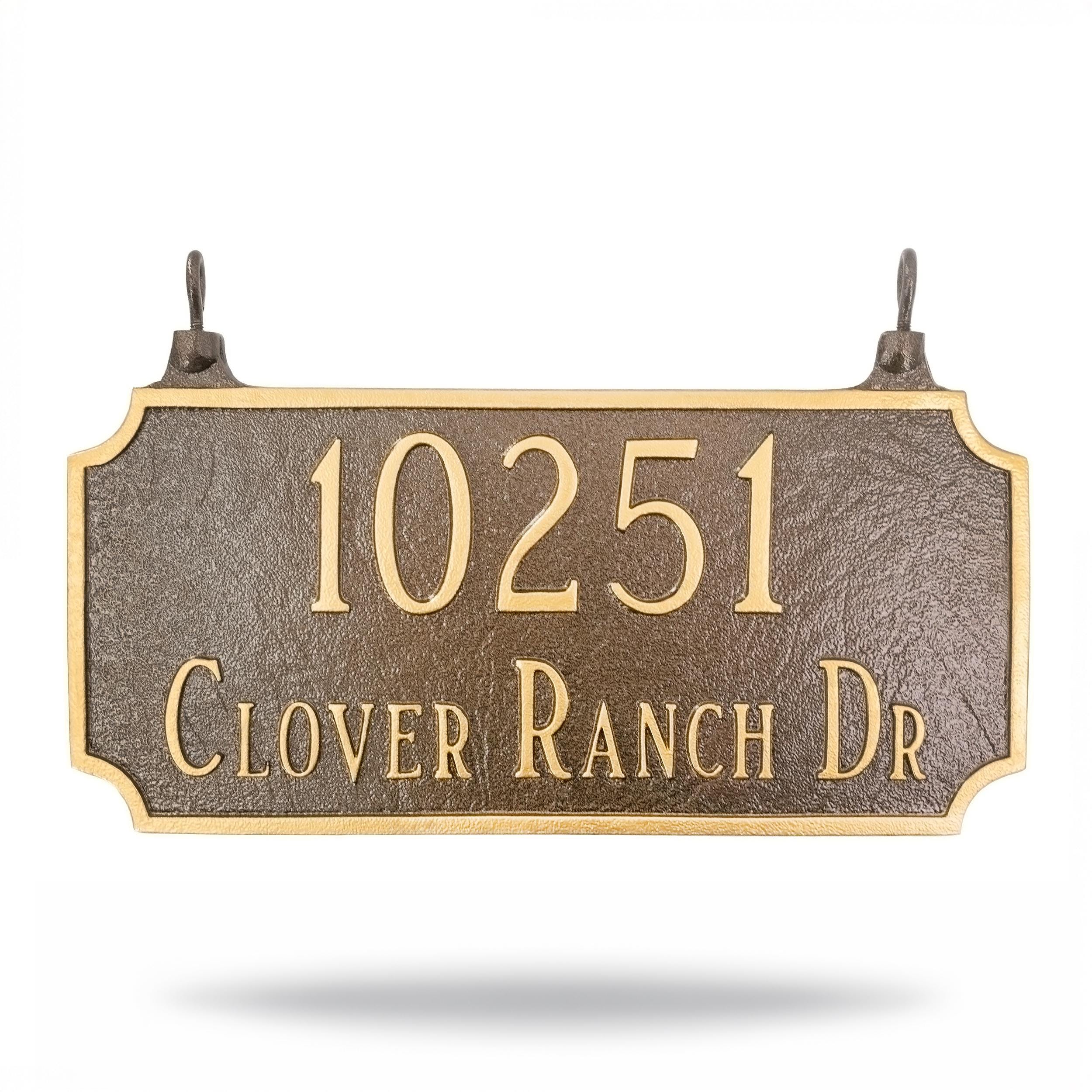 Two Sided Address Sign - 4 Shapes - 26 Colors - Double Sided Address ...