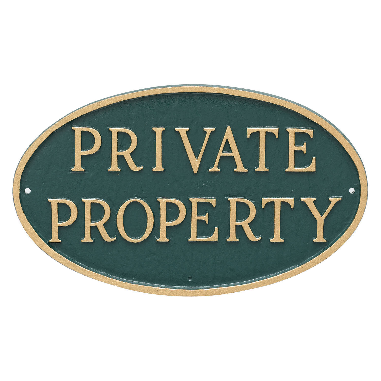 Cast Metal Private Property Oval LAWN or WALL Statement Plaque - Etsy