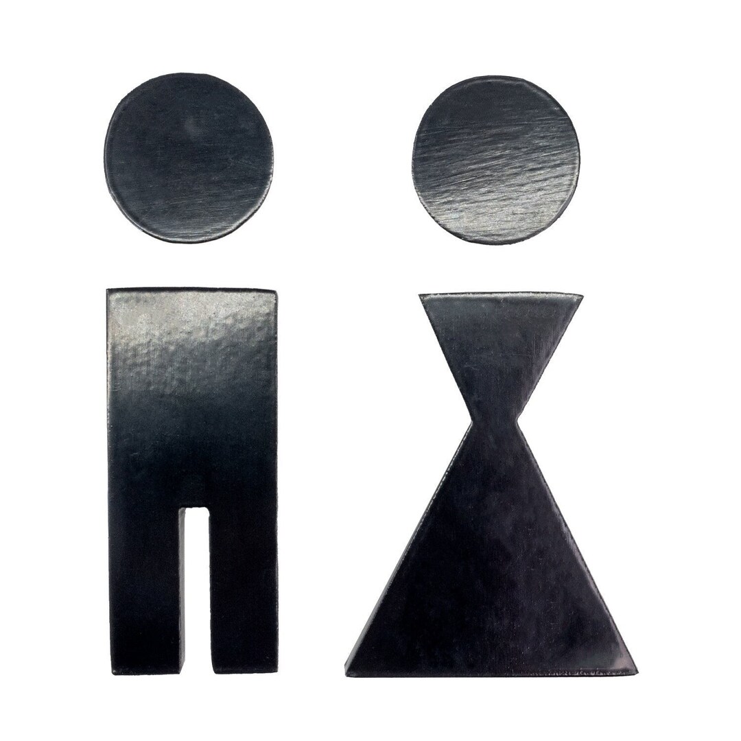 Cast Metal Restroom Signs for Business Men's or - Etsy