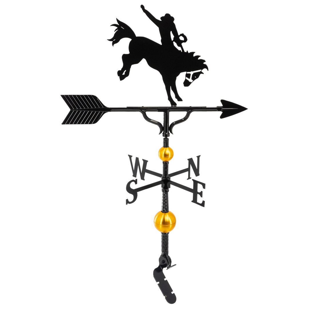 Deluxe Rodeo Horse Weathervane, 14 Colors Available, Roof Mount ...