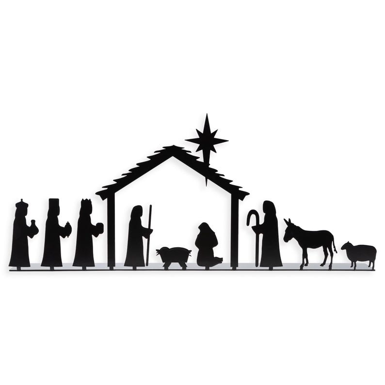 Nativity Scene Tea Light Holder, Metal Nativity Scene, Christmas Metal ...