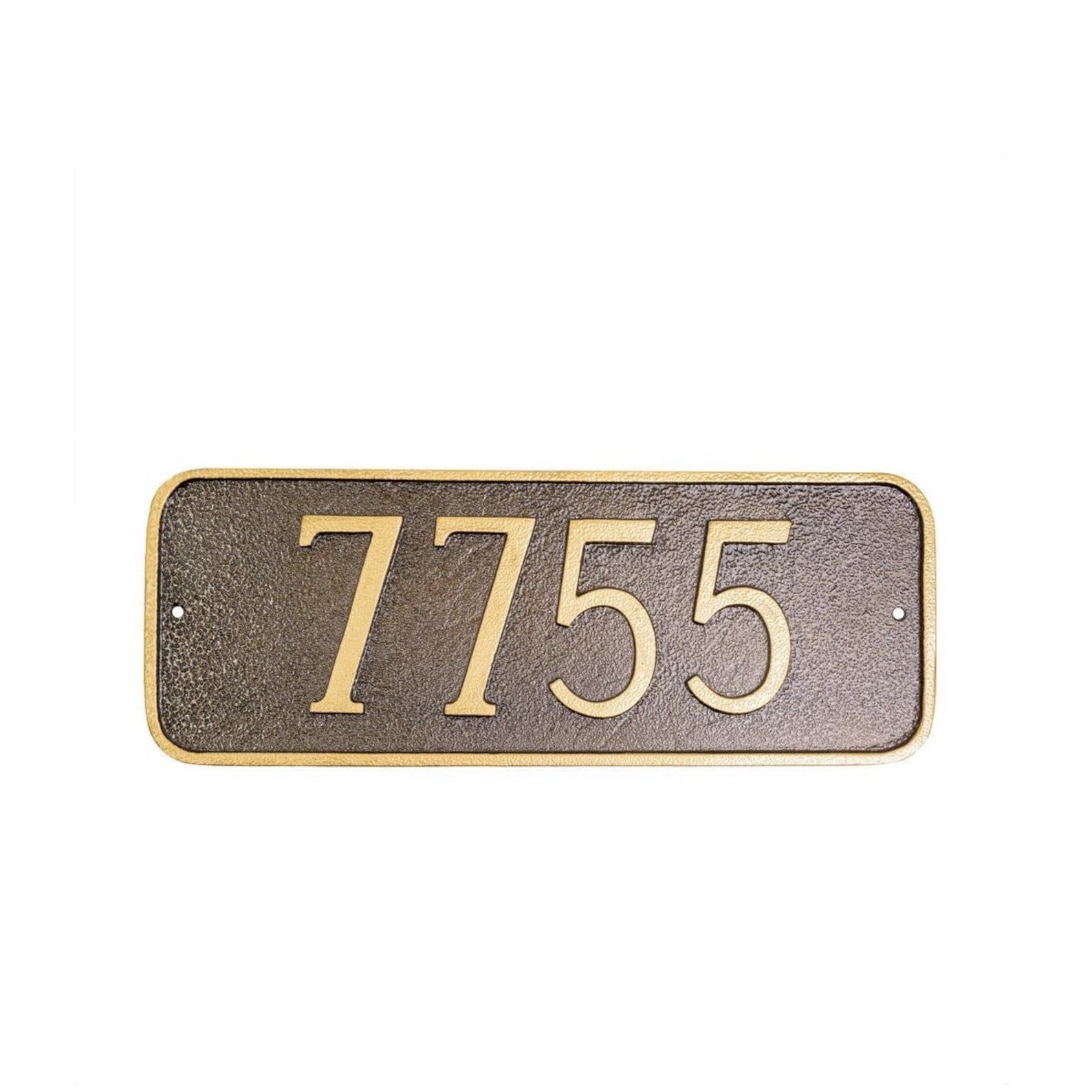 Rectangle Address Plaque - House Numbers - Address Sign - Wall or Lawn ...