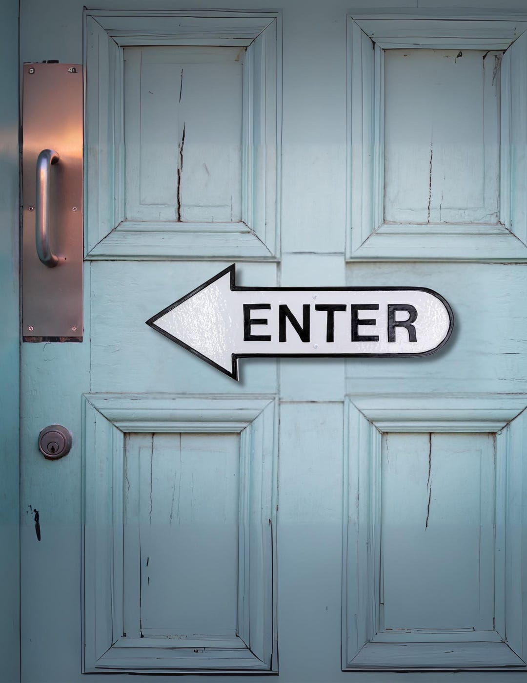 Enter Lawn or Wall Statement Plaque Sign, Enter Here Sign, Business ...