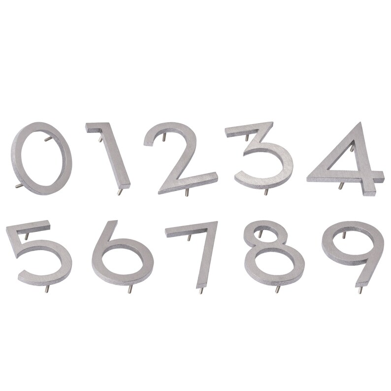10 Inch Modern House Numbers & Letters Floating or Flush - Etsy