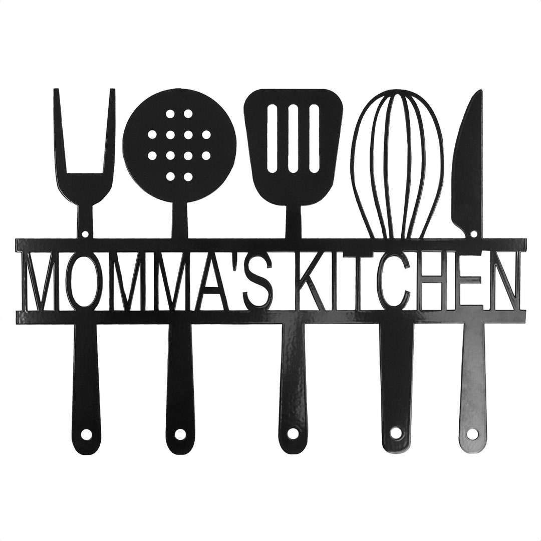 Kitchen Wall Decor - Custom Name Kitchen Wall Decoration - 14 Color ...