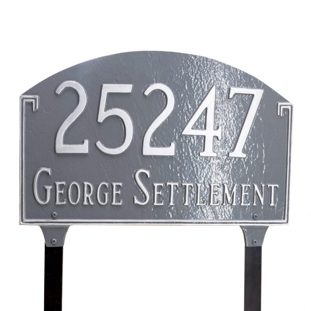 Georgetown Standard Address Sign - Handmade Address Sign - Address Sign ...