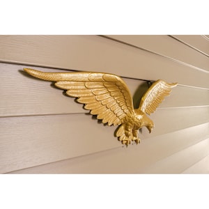 24'' Wall Eagle, Cast Metal Patriotic Eagle, Wall Hanging American ...