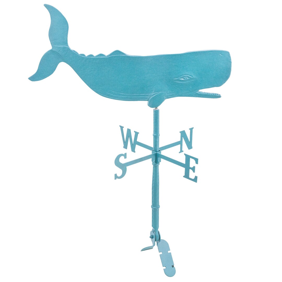 Whale Weathervane - Large Handcrafted Whale Weathervane - Roof Mount ...