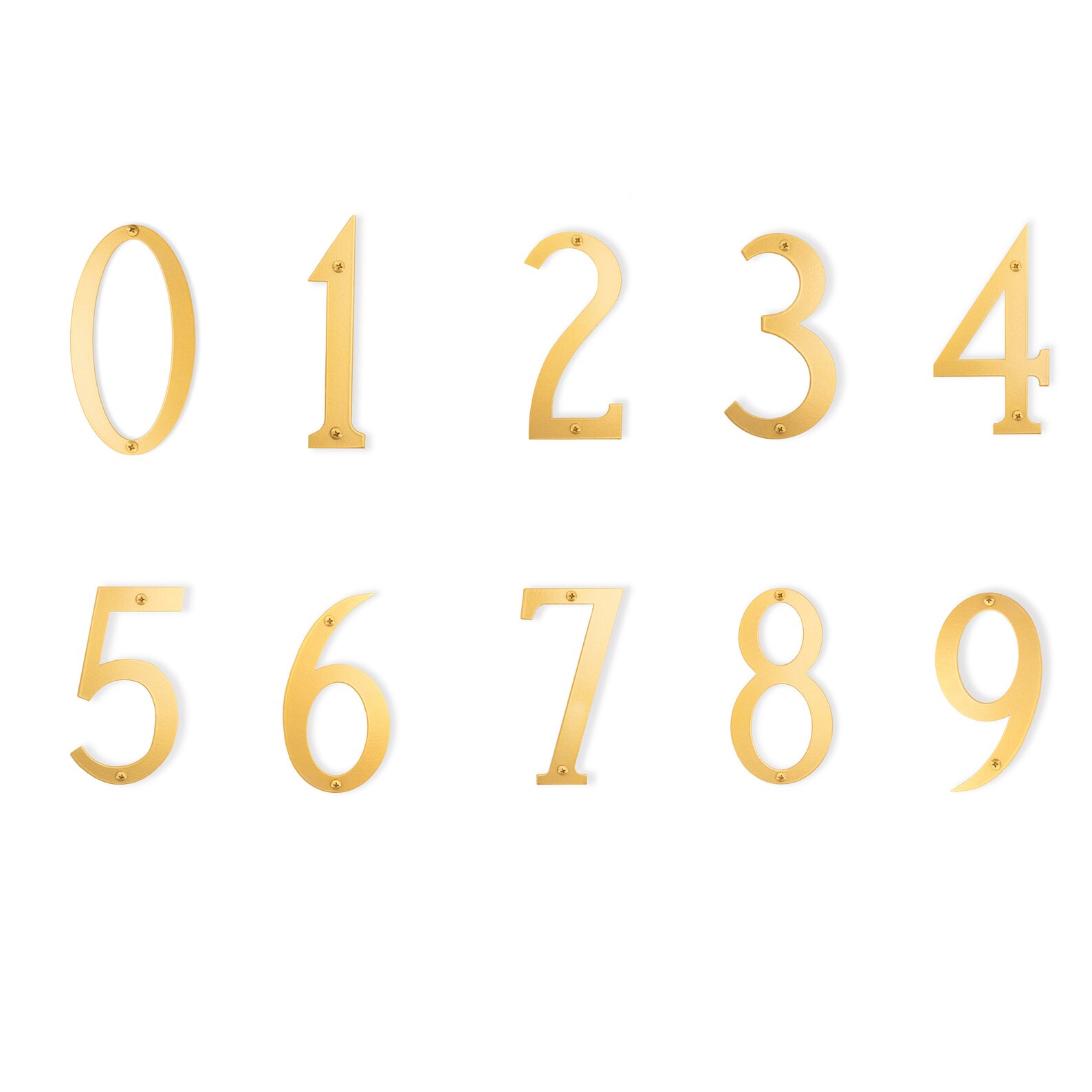 6 Inch Tall Floating House Numbers for Outside - Home Address Numbers ...