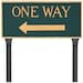 Cast Metal Left One Way Rectangle Statement Plaque Sign, Traffic ...