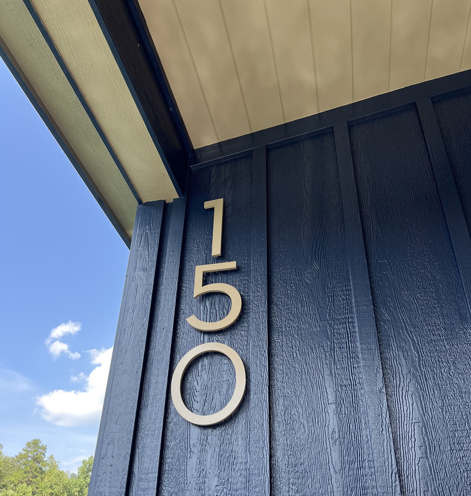10 Inch Modern House Numbers & Letters, Floating or Flush, Durable ...