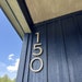 10 Inch Modern House Numbers & Letters, Floating or Flush, Durable ...