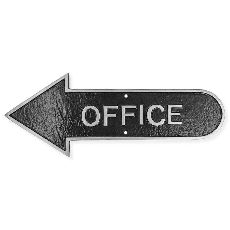 Office Arrow Sign – Office Signage - Durable Powder Coated Aluminum ...