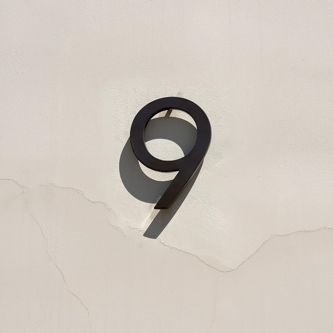 3 Inch Modern House Numbers & Letters, Floating or Flush, Durable ...