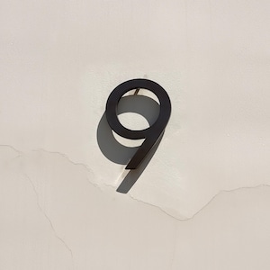 3 Inch Modern House Numbers & Letters, Floating or Flush Mount ...