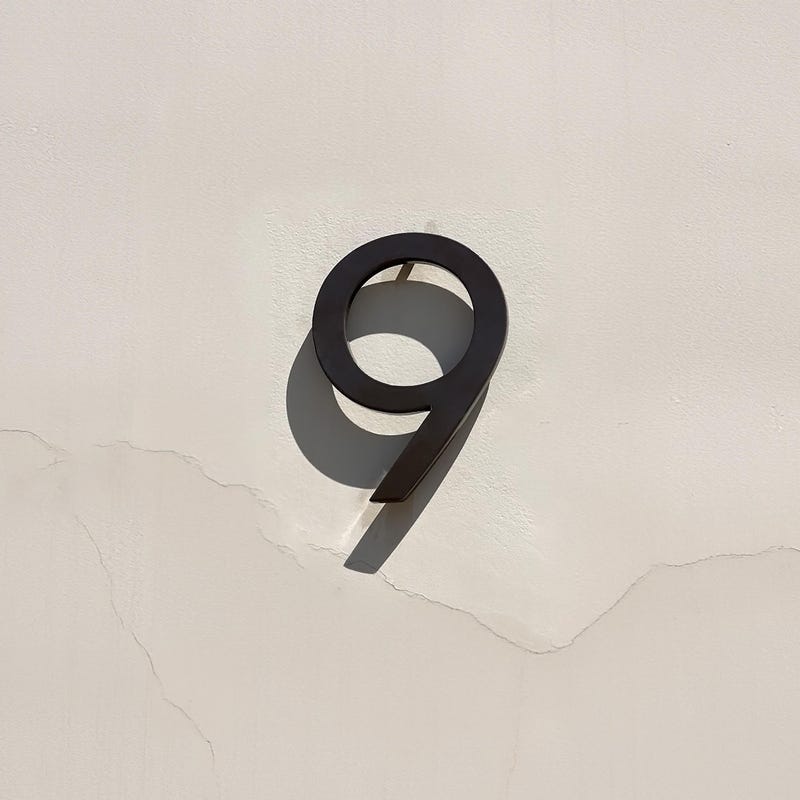 Horizontal Reflective House Numbers - Etsy