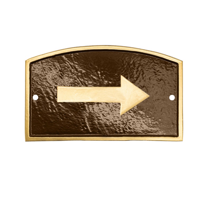 Right Arrow Arch WALL or LAWN Statement Plaque Sign, Directional Sign ...
