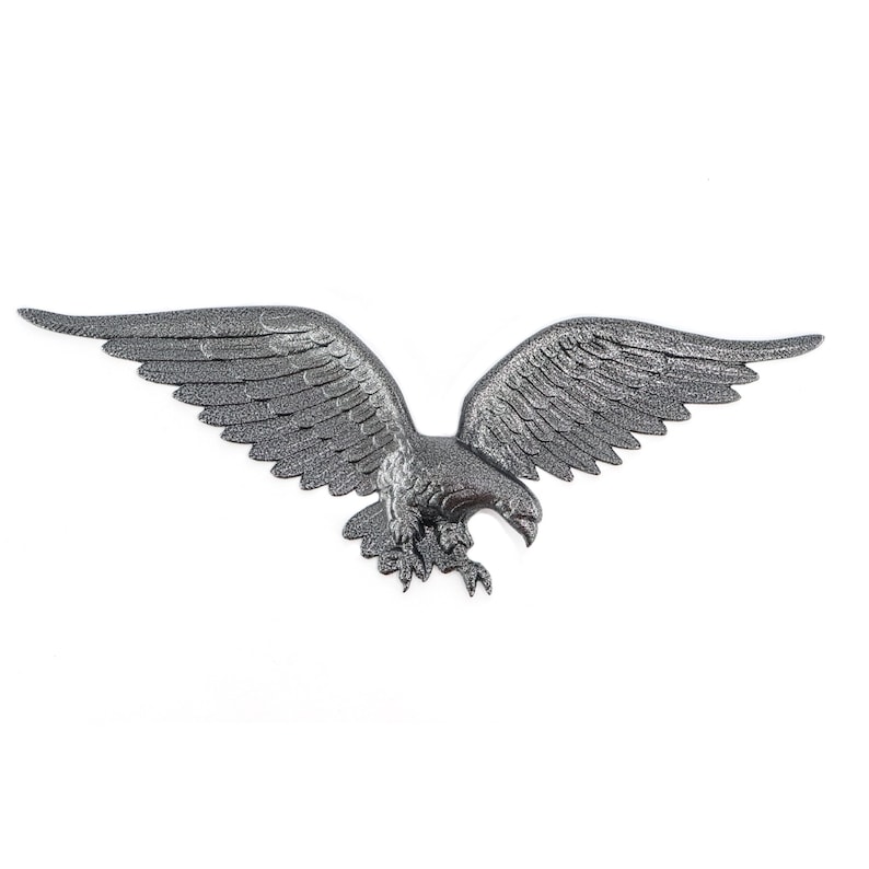 24'' Wall Eagle, Cast Metal Patriotic Eagle, Wall Hanging American ...