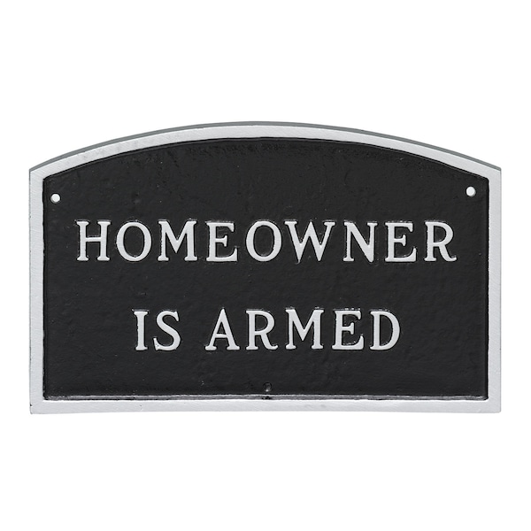 Armed Home Owner Sign - Etsy