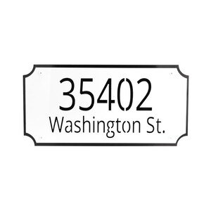 Princeton Floating Mount Laser Cut Sign, Address Sign, Powder Coated ...