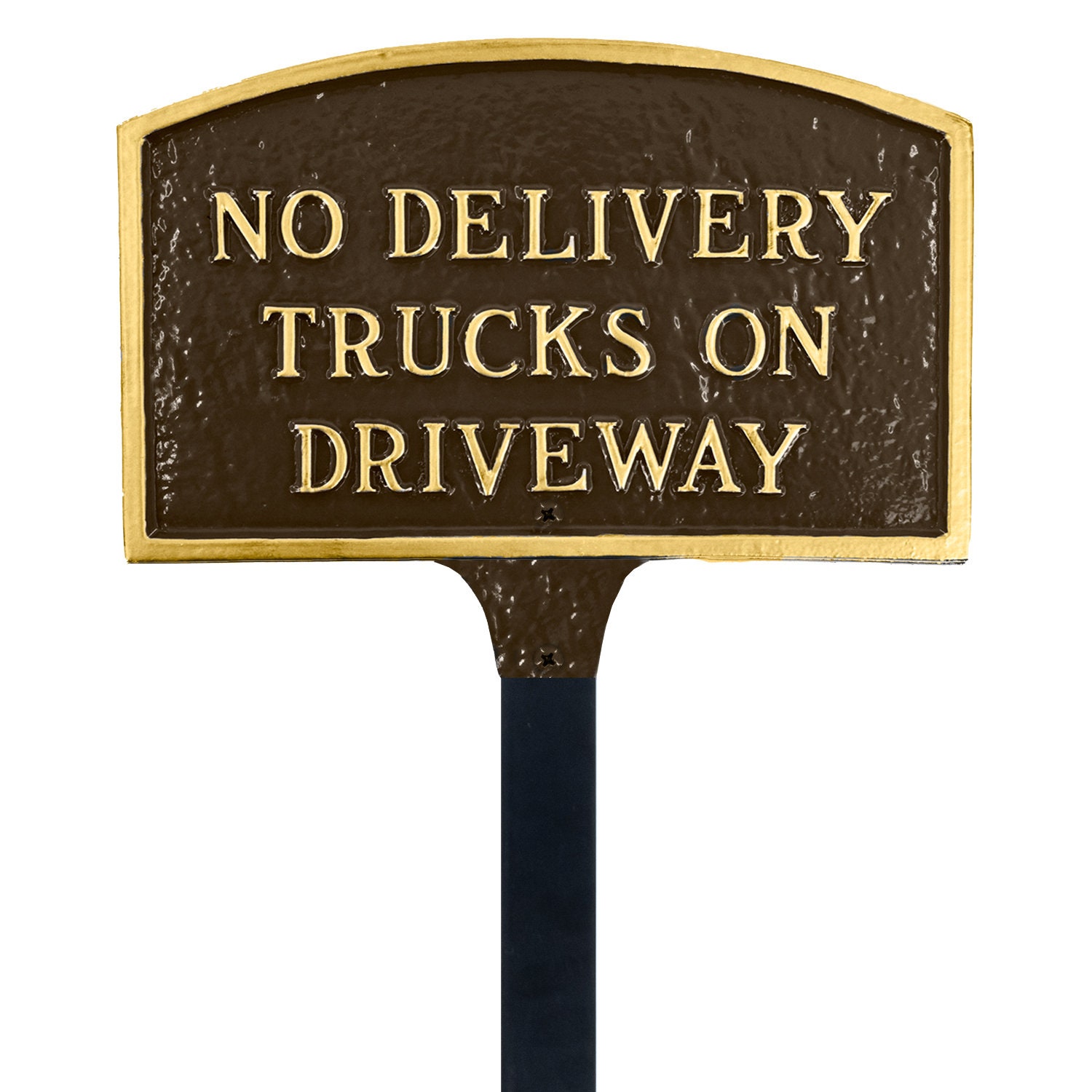 No Delivery Trucks on Driveway Arch Sign WALL or LAWN Display - Etsy