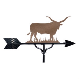 Bull Weathervane, 15 Colors Available, Roof Mount Included, Longhorn ...