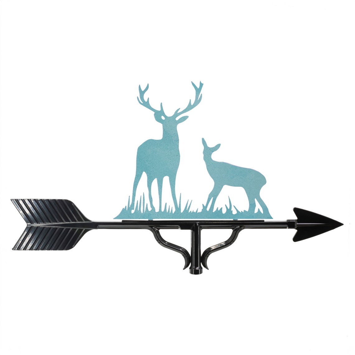 Buck and Doe Weathervane, 14 Colors Available, Roof Mount Included ...