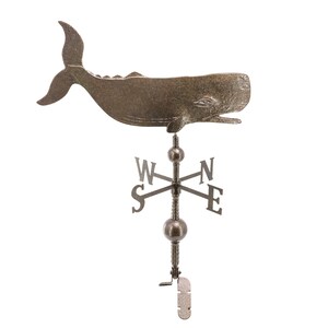 Deluxe Whale Weathervane - Large Handcrafted Whale Weathervane - Roof ...