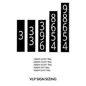 Custom Backlit LED Vertical Address Sign, LED Column House Number Sign ...