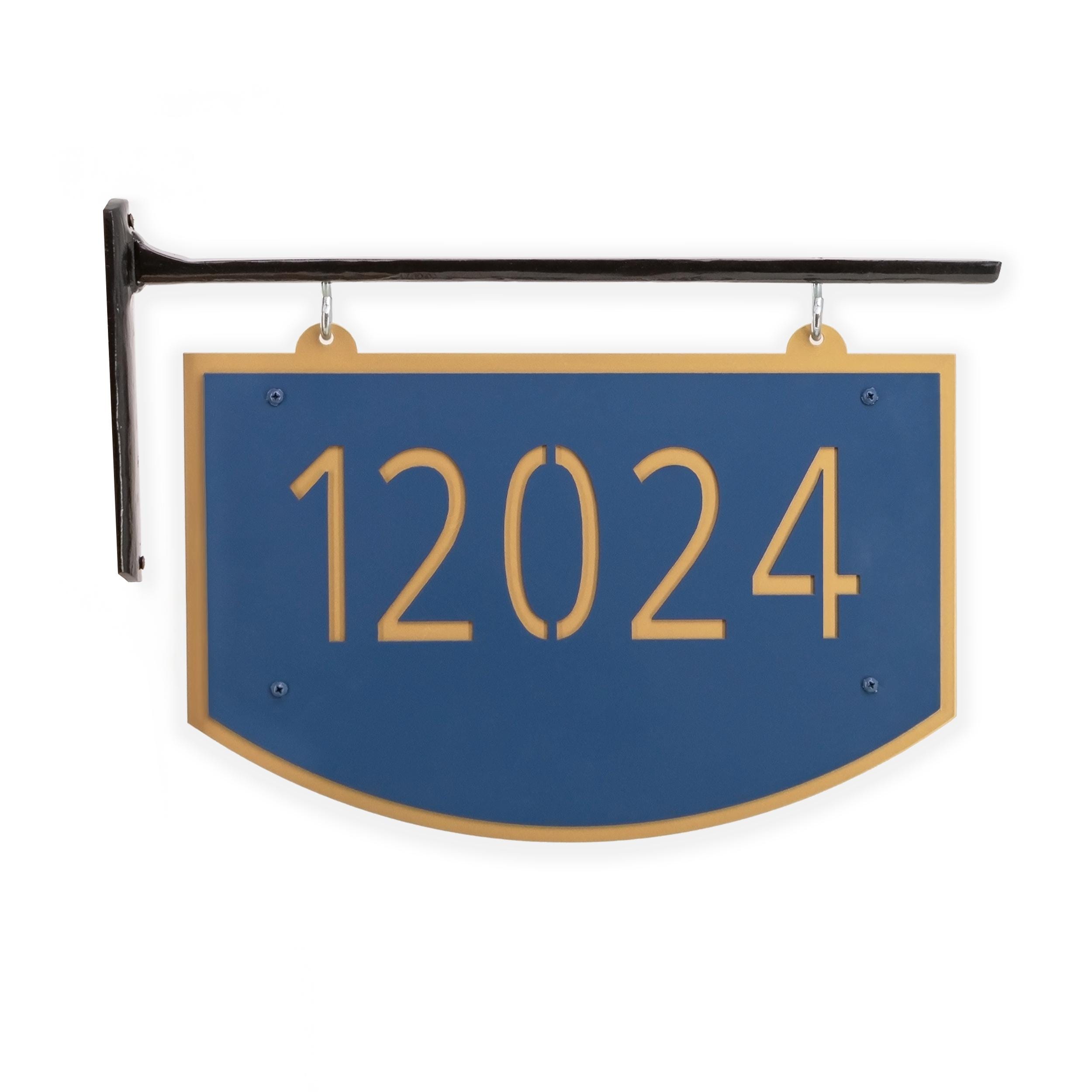 Double Sided Address Sign - Two-sided Hanging House Number Plaque - 26 ...