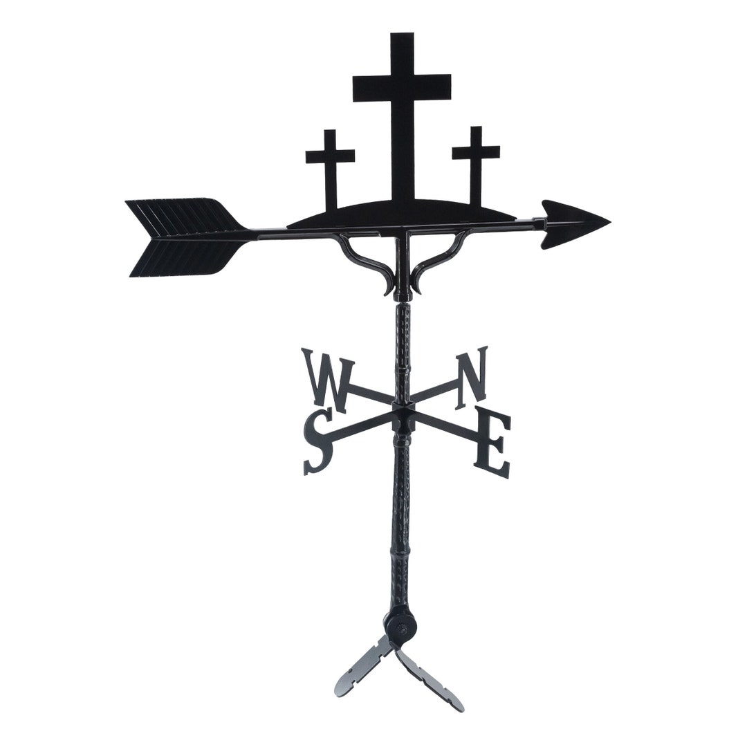 Crosses Weathervane, 14 Colors Available, Roof Mount Included ...