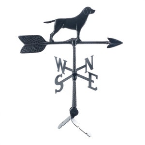 Retriever Weathervane, Outdoor Wind Vane With Ornament, Roof Decor With ...