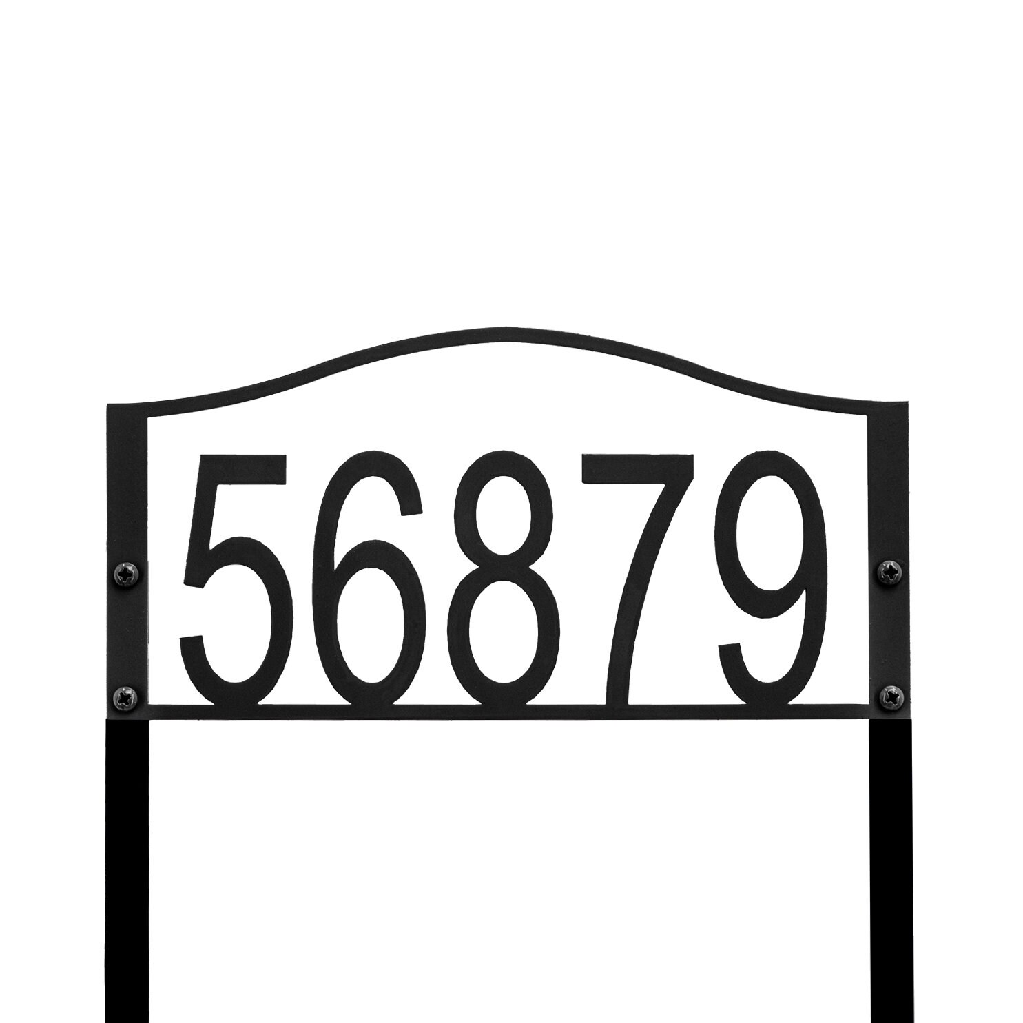Custom House Number Arch Address Sign Modern Metal Outdoor - Etsy