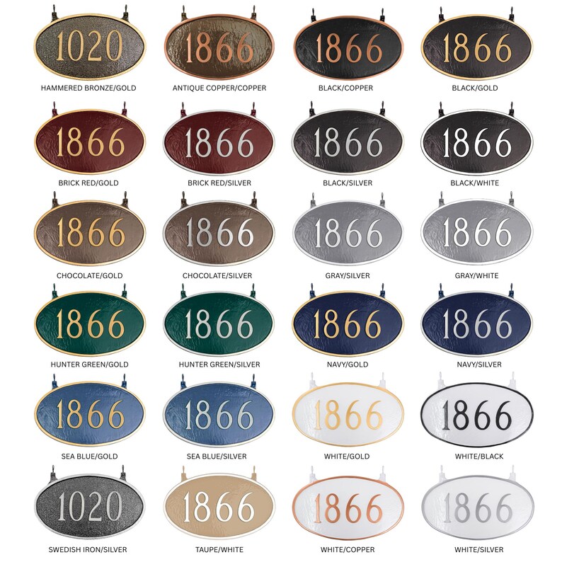 Mailbox Address Sign, Two Sided Mailbox Sign, Solid Metal Address Sign ...