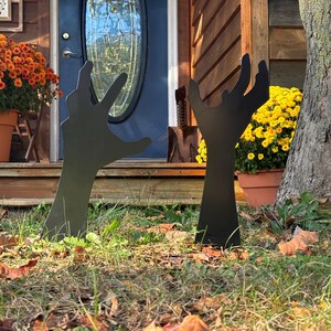 Zombie Hands Set, Zombie Hands Metal Yard Stakes, Zombie Decor, Zombie ...