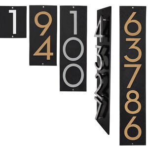 Modern Address Sign, 6 Inch Floating Number Address Sign, 1-5 Digits ...