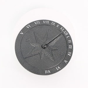 Cast Metal Roman Sundial, Elegant Garden Decor, Timekeeping Metal Art ...