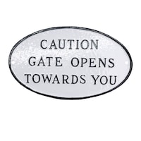 Please Do Not Open the Gate Thank You Sign | Property Safety Wall Decor ...