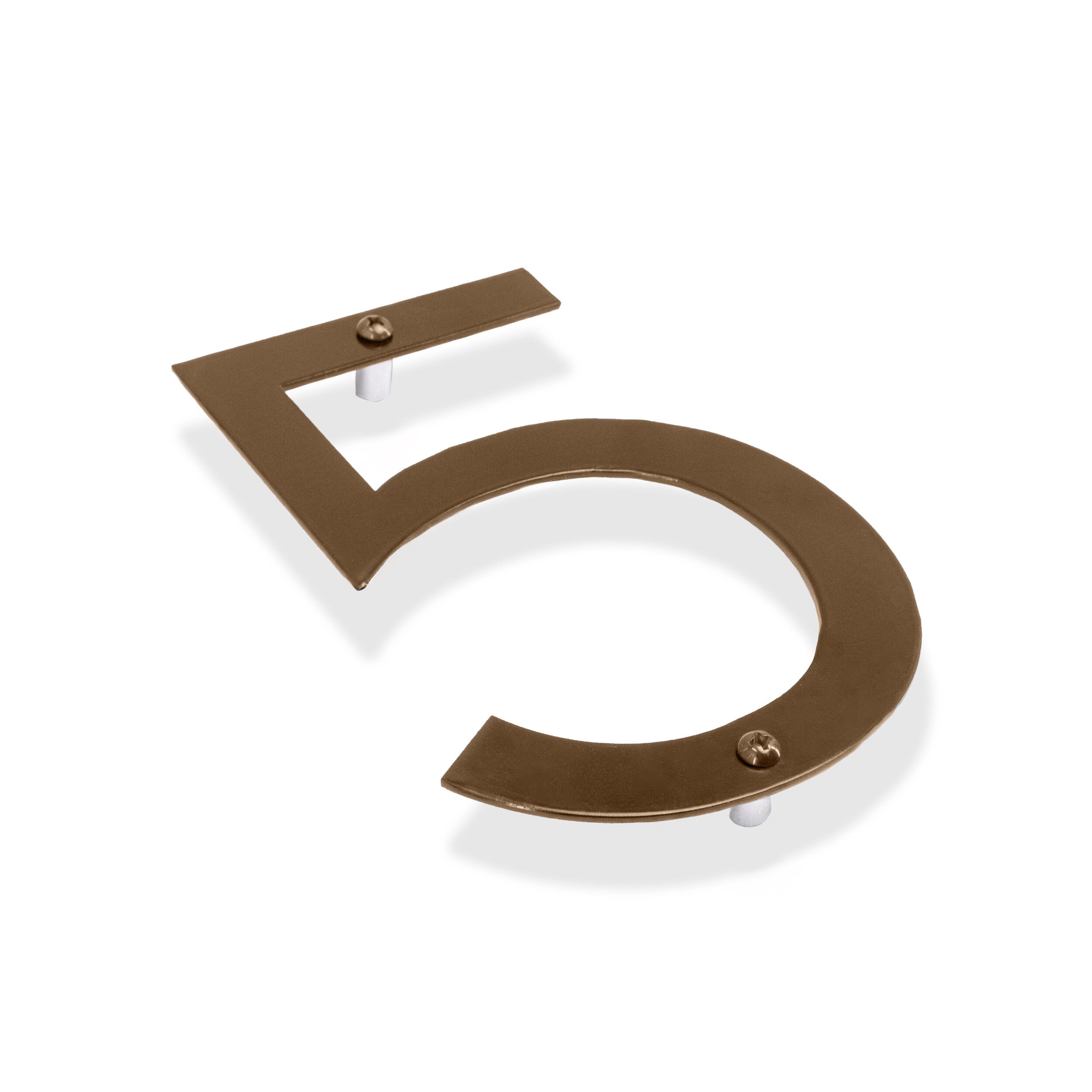4 Inch Modern Steel Floating House Numbers for Outside - Home Address ...