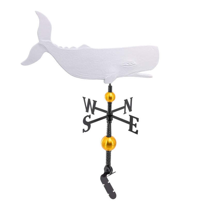 Deluxe Whale Weathervane - Large Handcrafted Whale Weathervane - Roof ...