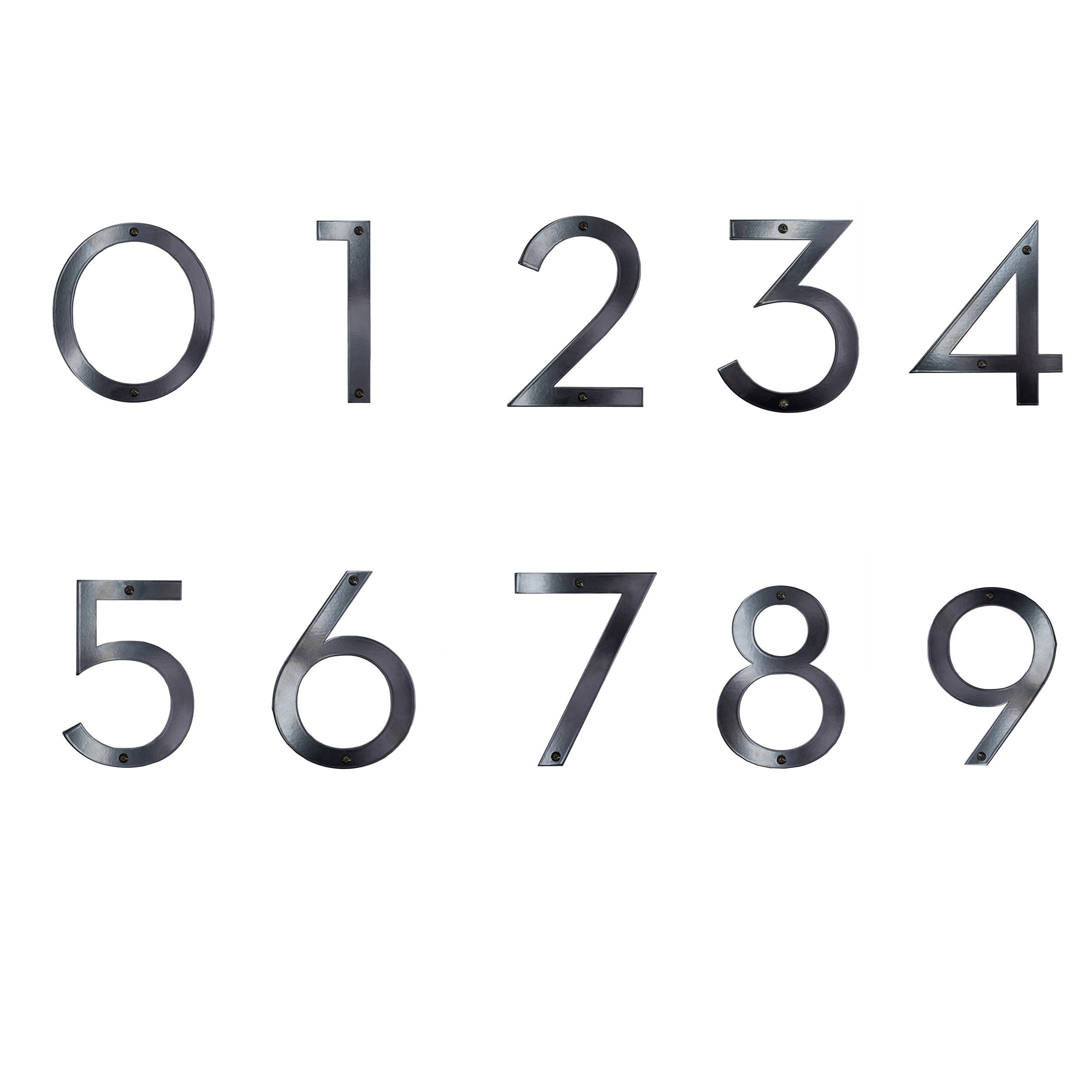 8 Inch Modern Floating House Numbers for Outside - Home Address Numbers ...